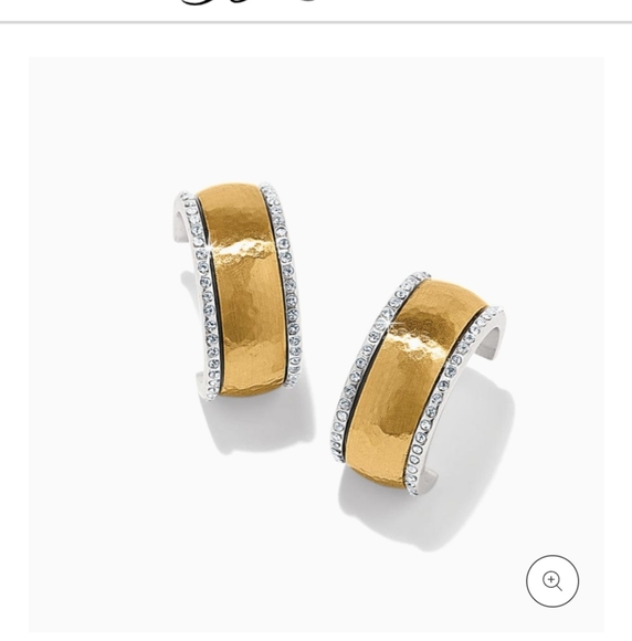 Brighton | Jewelry | Brighton Gold And Silver Geometric Earrings | Poshmark